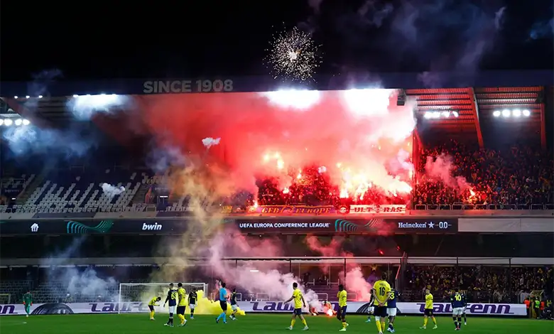 Fenerbahçe Fans' Spectacular Display at Union Saint-Gilloise Match ...